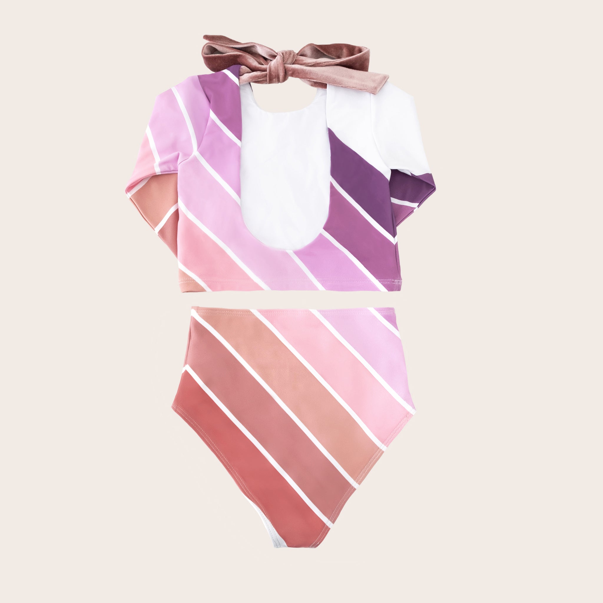 Purple Sands Rainbow Two Piece | Retro-Inspired Children's Swimwear ...