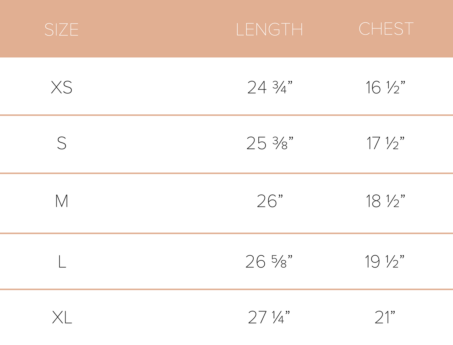 Pact Size Chart Best Sale | emergencydentistry.com